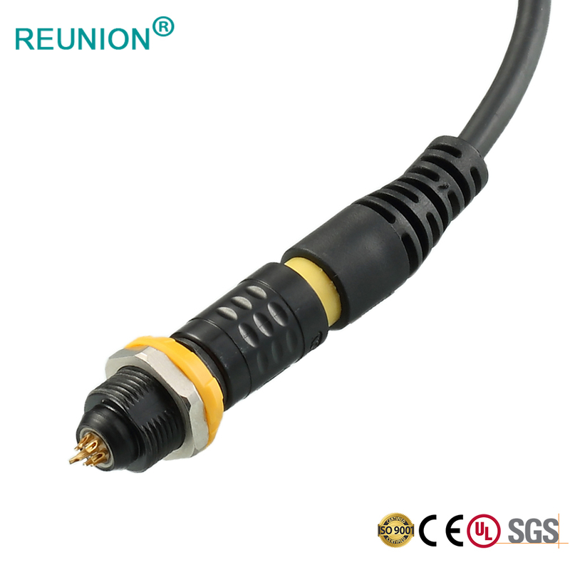 IP65 Waterproof 3 Pole Power Cable Connectors with Ground wire - Buy ...