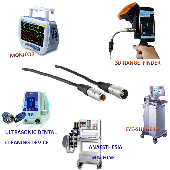 Push Pull 10Pin Circular Connector To DB9 Topcon GPS Rs232 Cable ...