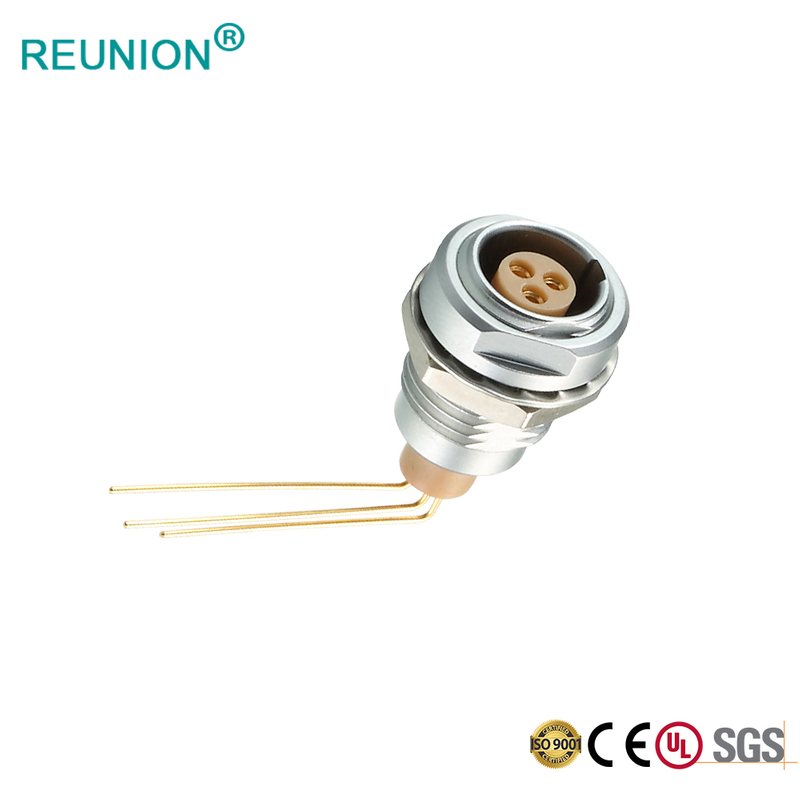 Metal Medical Connector with Right Angle Contacts for PCB Socket ...